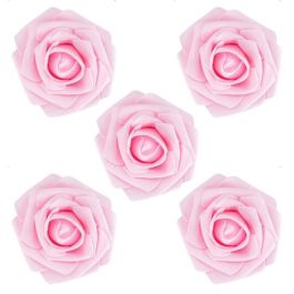 Foam Rose Light Pink 5 pc